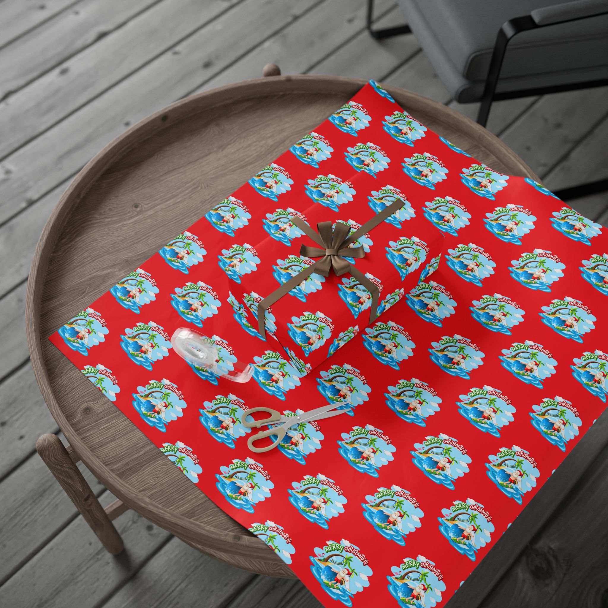 Florida Santa Red Wrapping Paper – The Coastal Shopping Club